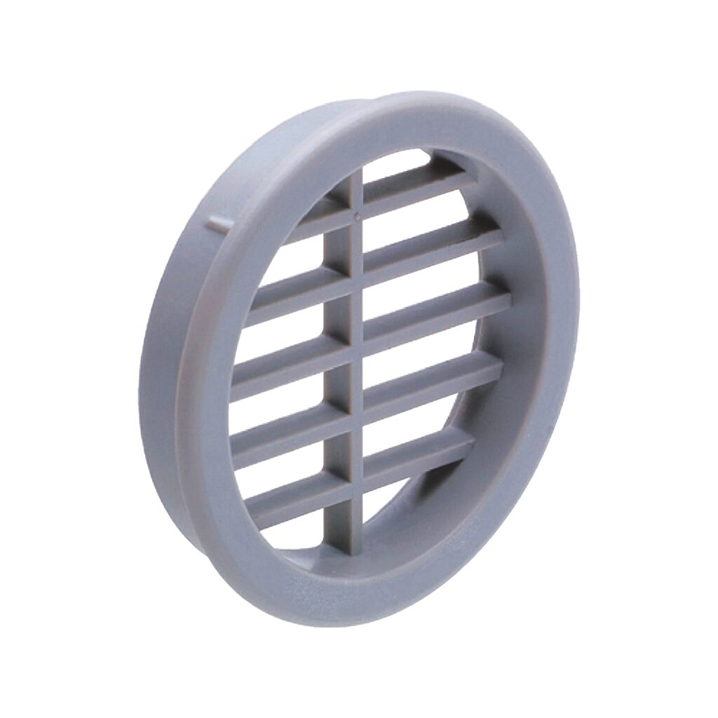 GRILAJ DE AERISIRE ROTUND, PLASTIC GRI - MCH