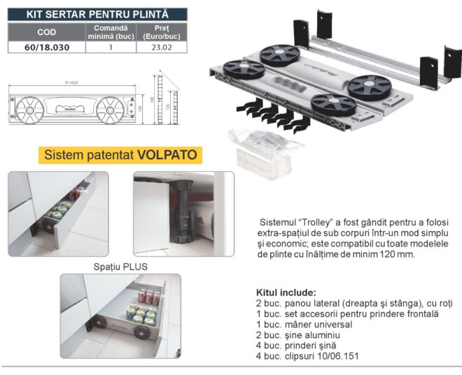 KIT SERTAR PENTRU PLINTA - MCH